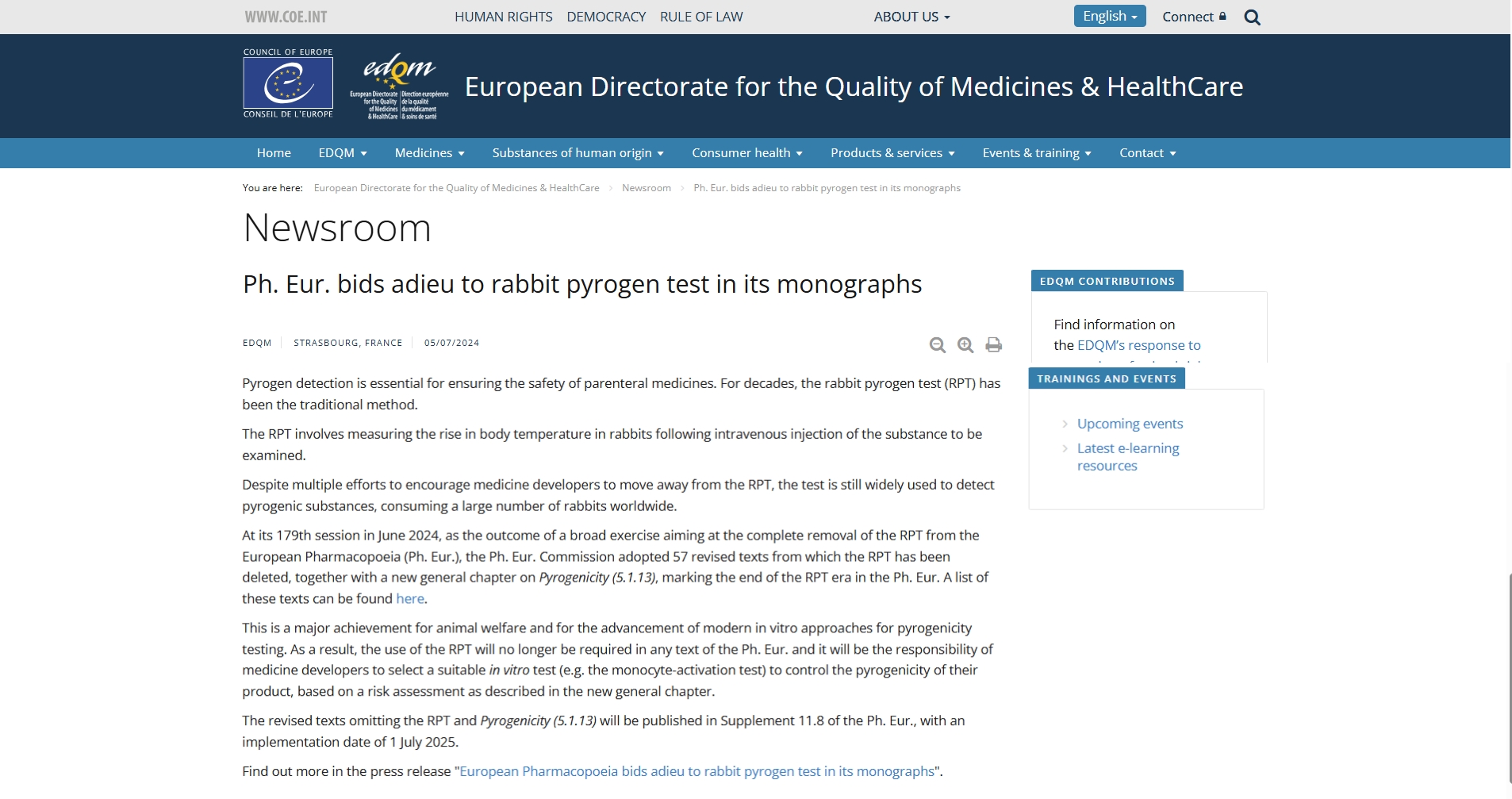 RPT谢幕，MAT等新型热原检测方法开启医疗质量保障新篇章-科德角国际生物医学科技（北京）有限公司